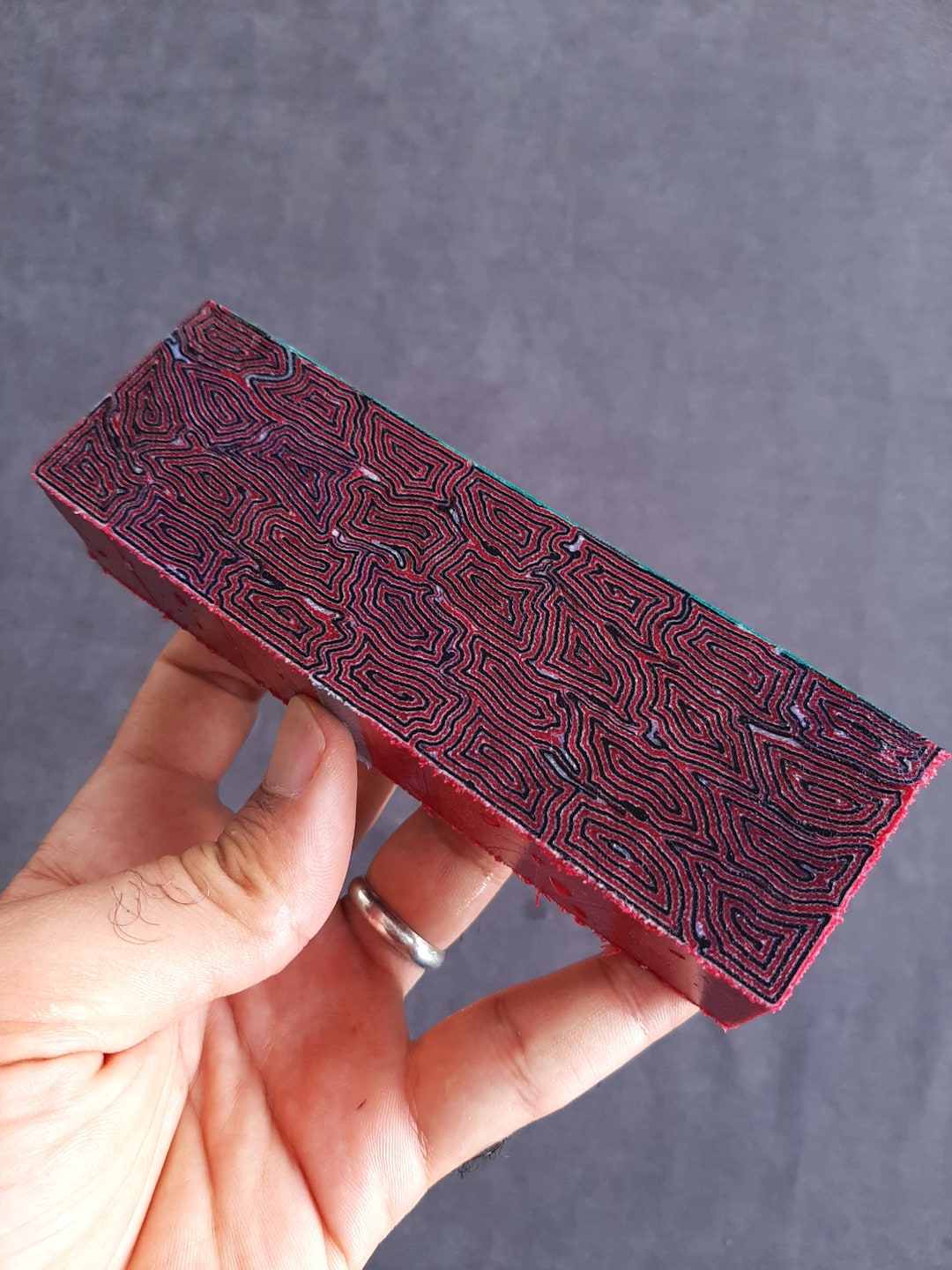 Canvas Micarta Knife Block Knife Handle Paracord Beads - Etsy