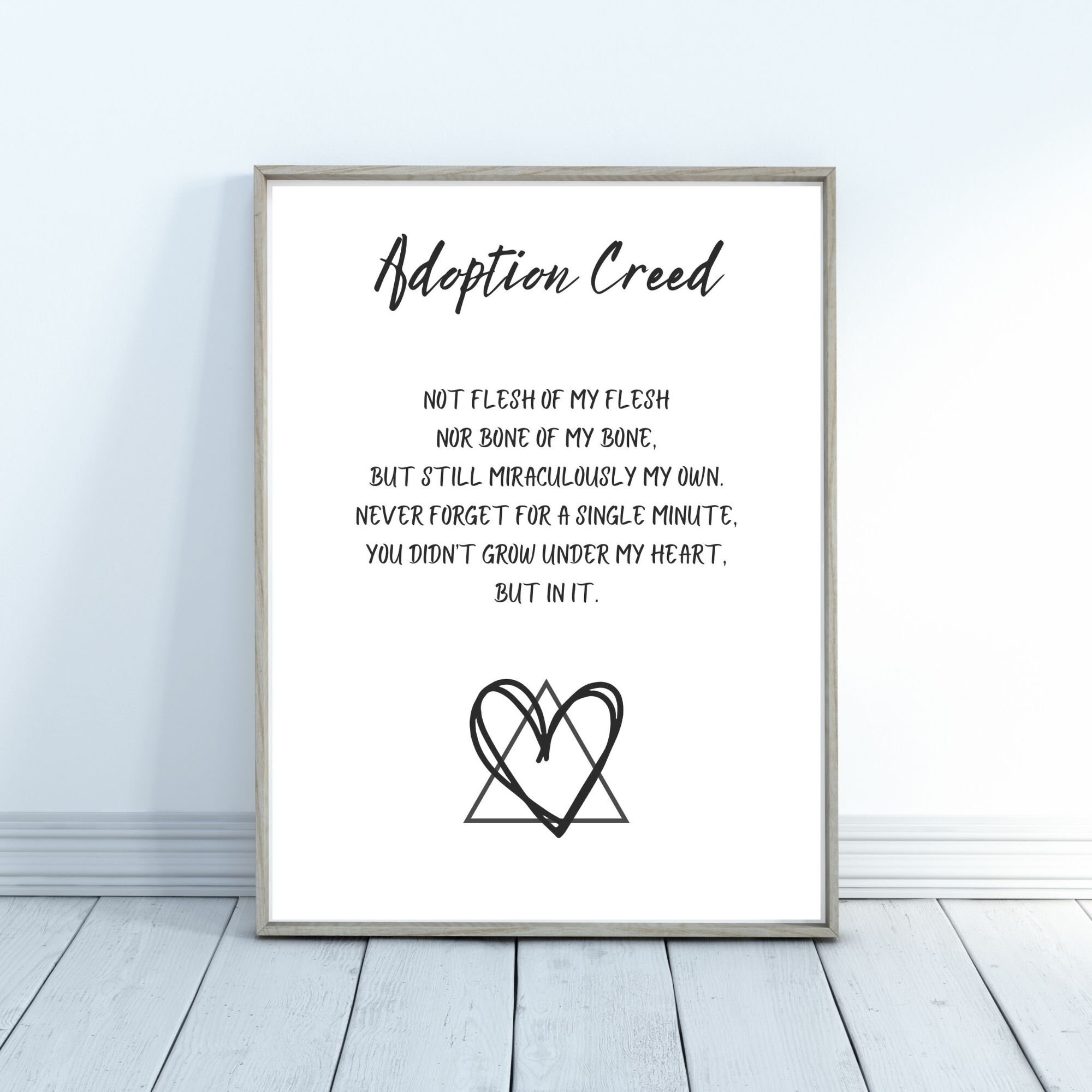 Adoption Creed | Adoption Printable | Adoption Gift | Adoption Quote ... Adoption Creed | Adoption Printable | Adoption Gift | Adoption Quote ...