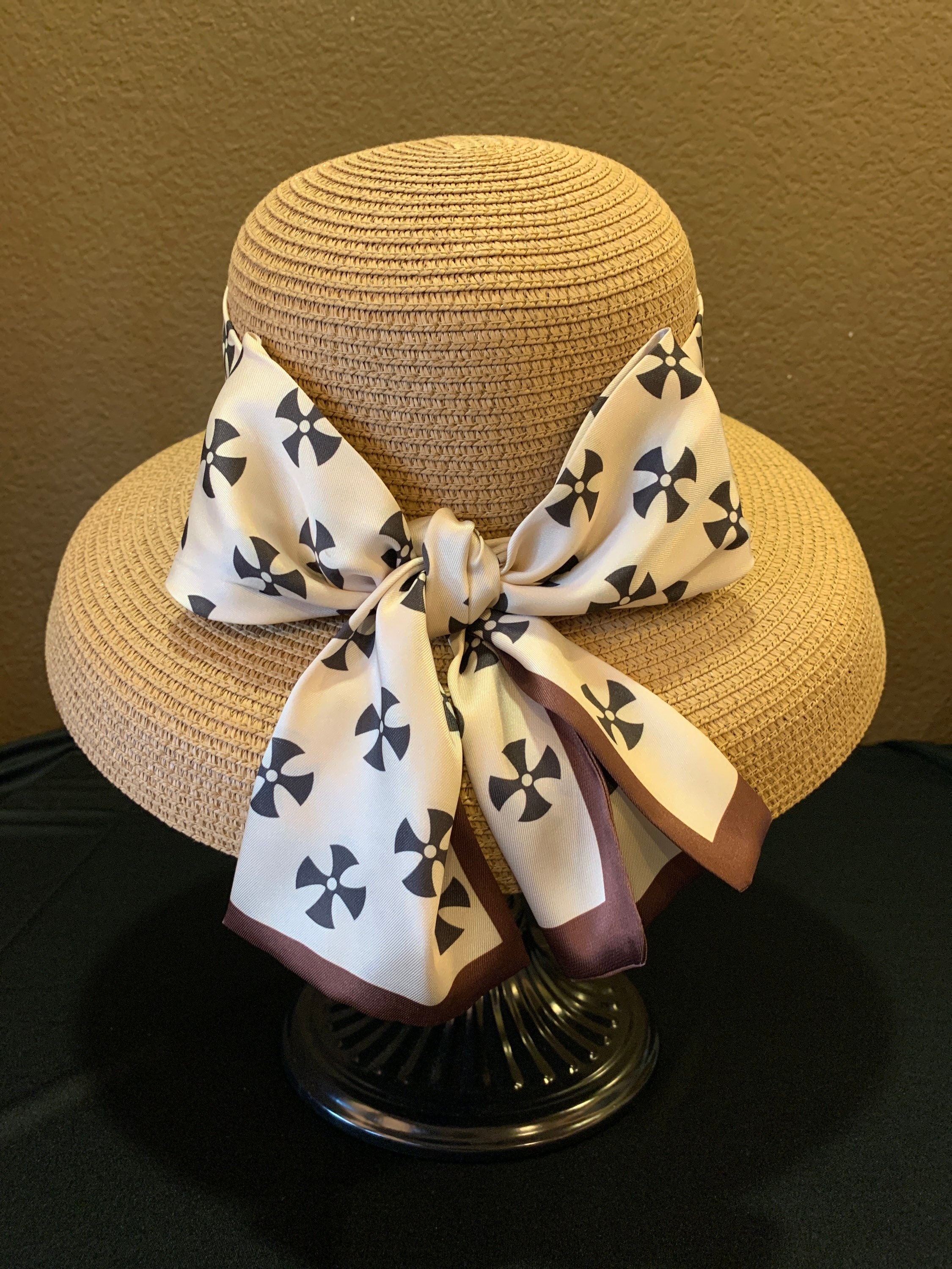Mykonos - Elegant Hat / Sun Hat / Wide Bell Brim Lampshade Hat / Retro ...