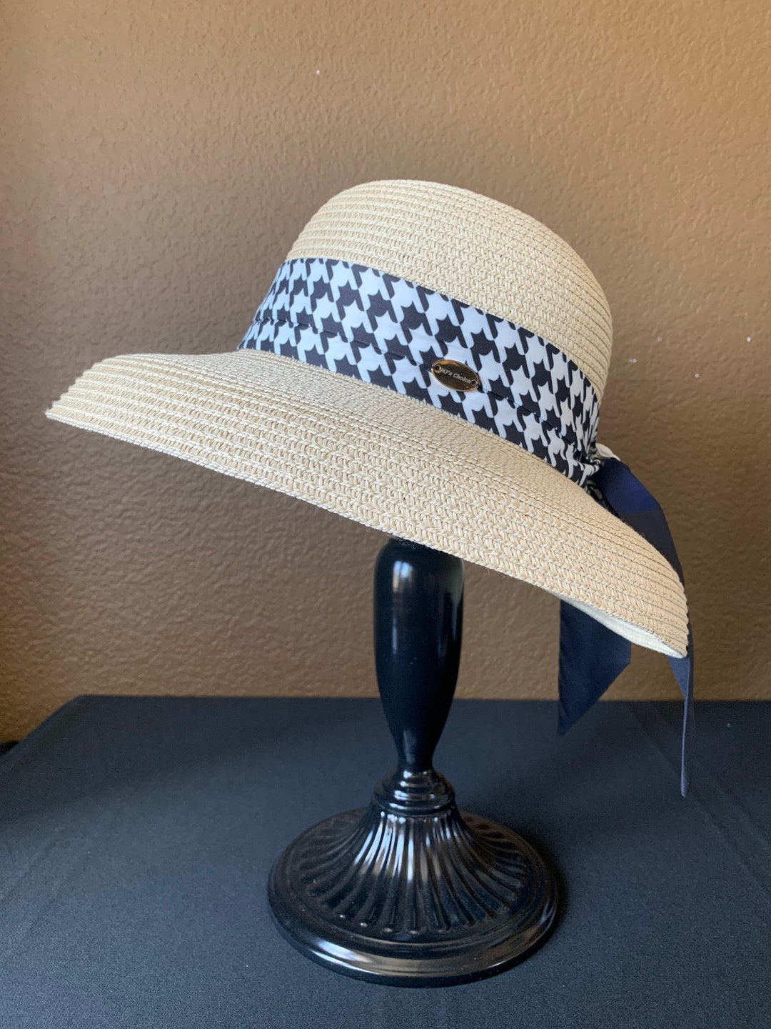 Venice - Elegant Bell Shaped Hat, Wide Brim Lampshade Hat, Retro Straw ...