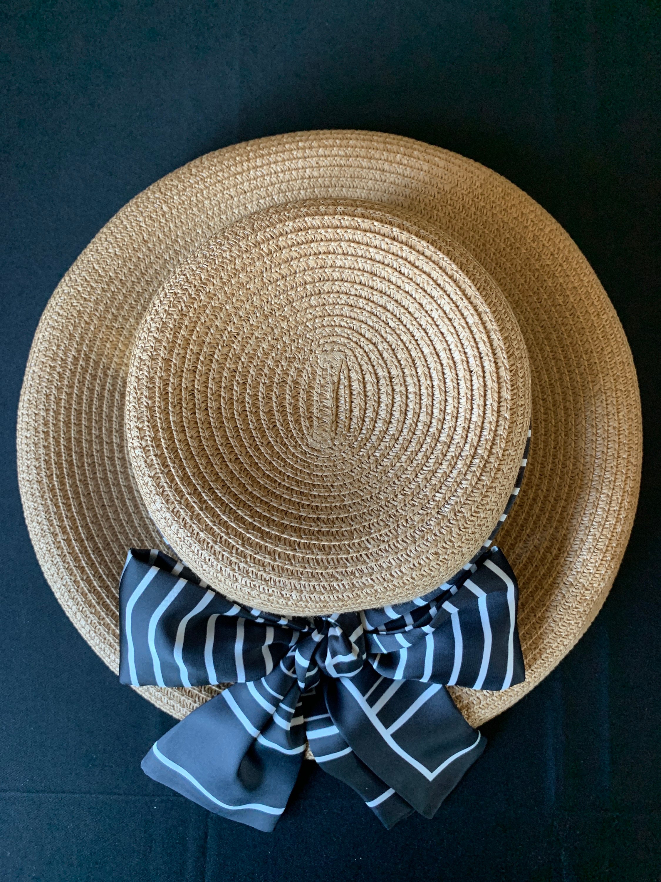 Milano Elegant Bell Shaped Hat, Wide Brim Lampshade Hat, Retro Straw ...