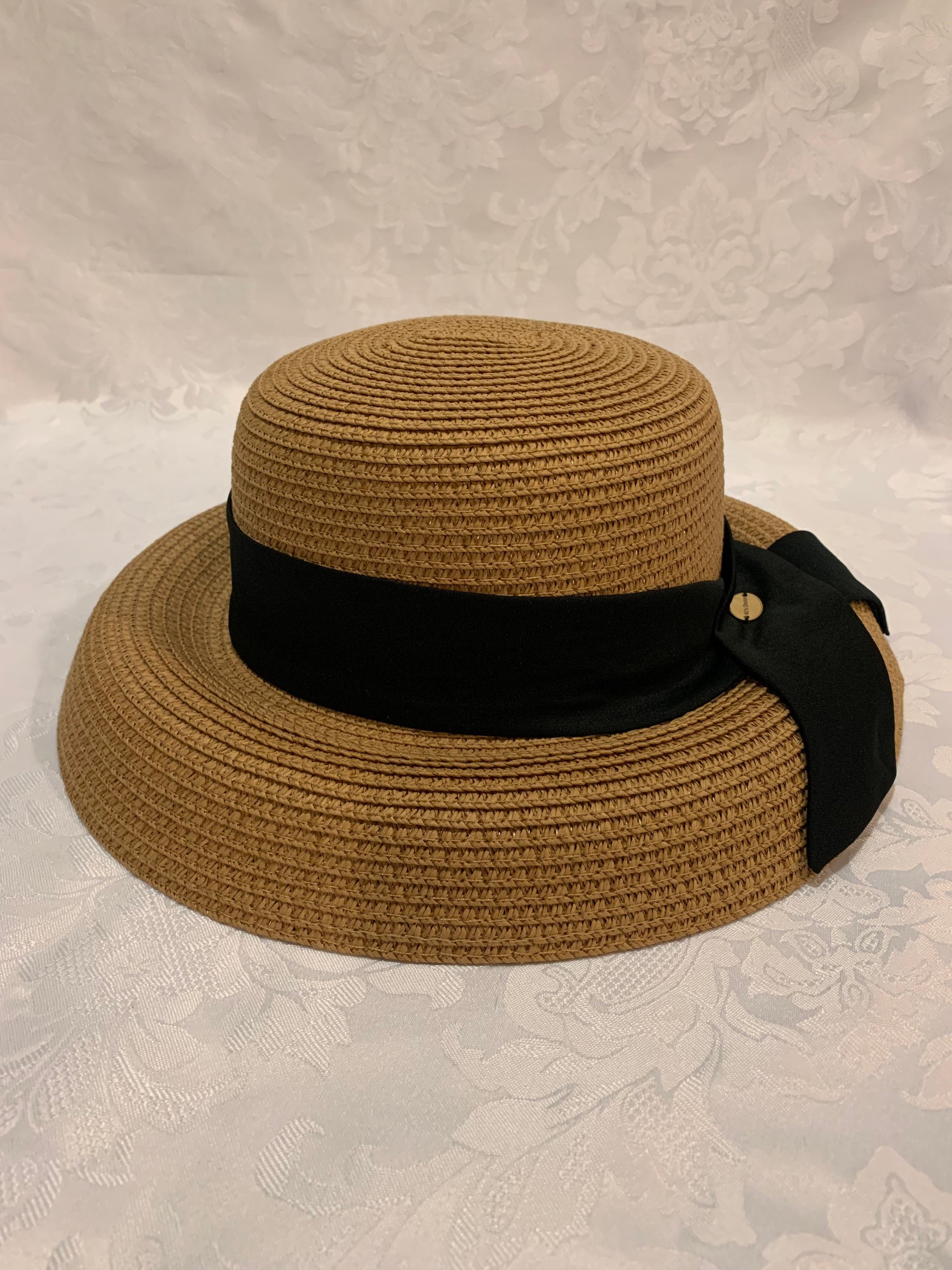 Short Ribbon Hat Elegant Bell Shaped Hat Medium Brim - Etsy