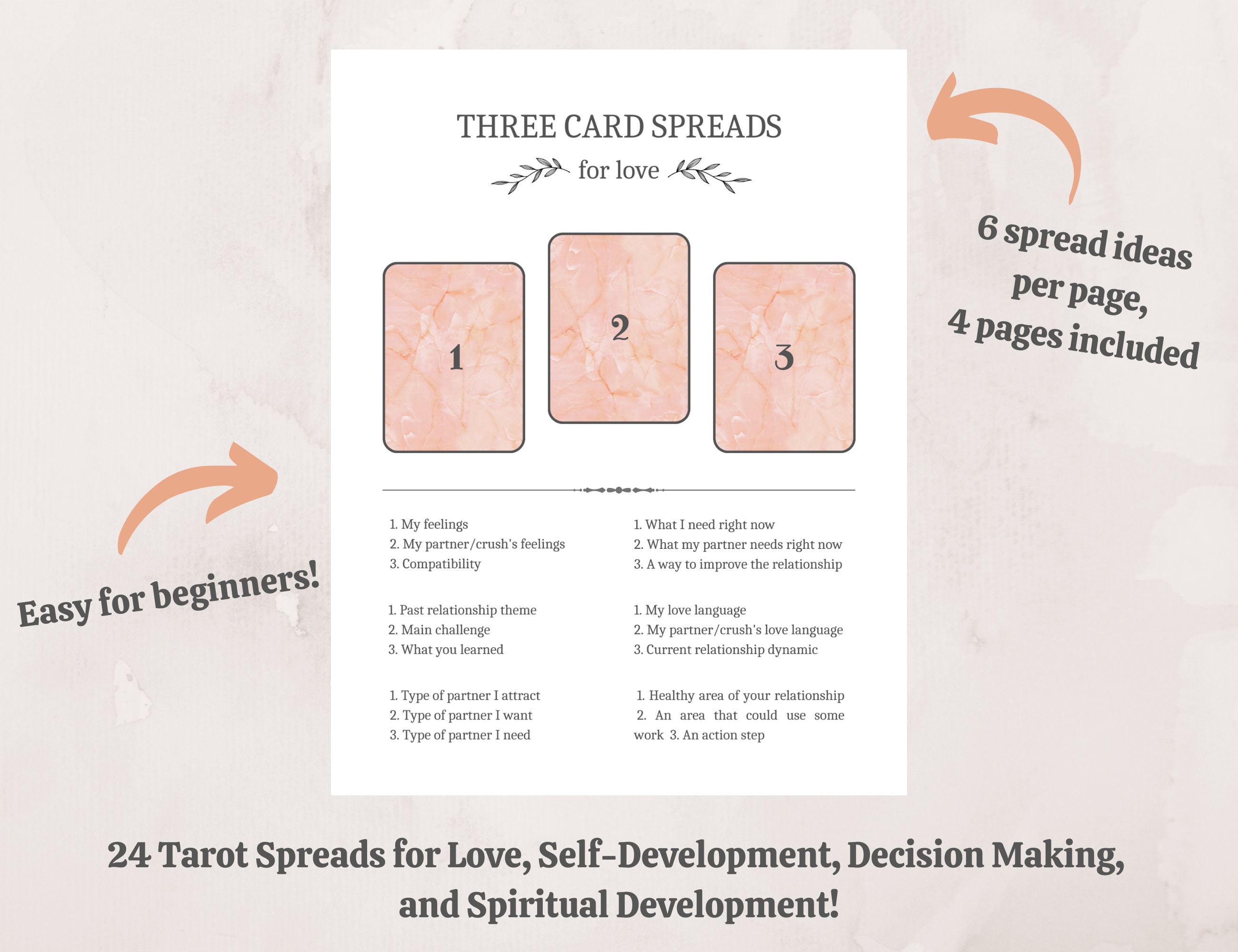 Tarot Spread Printableprintable Tarot Journaltarot Spread - Etsy