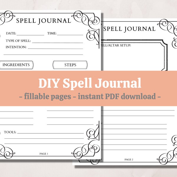Spell Pages - Etsy