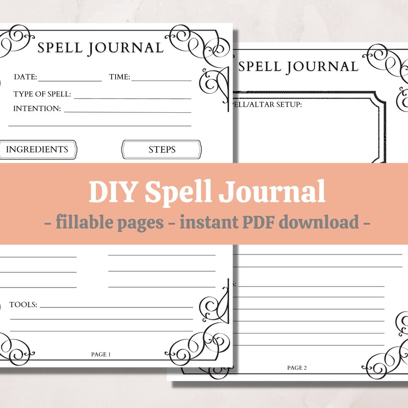 Spell Pages - Etsy