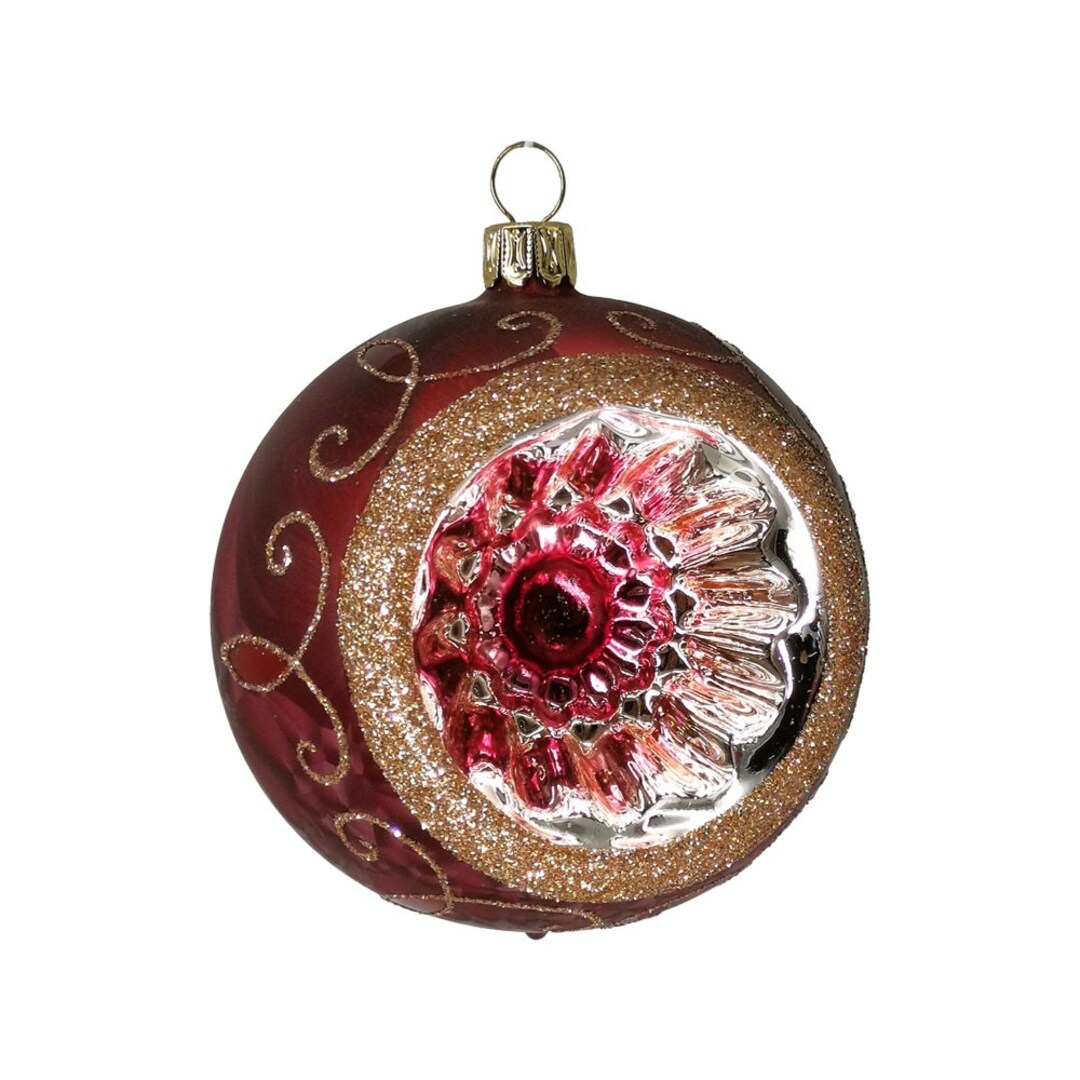 Reflex Ball Ø 6 Cm, Marsala Ice Cream, Lace Border Schatzhauser ...