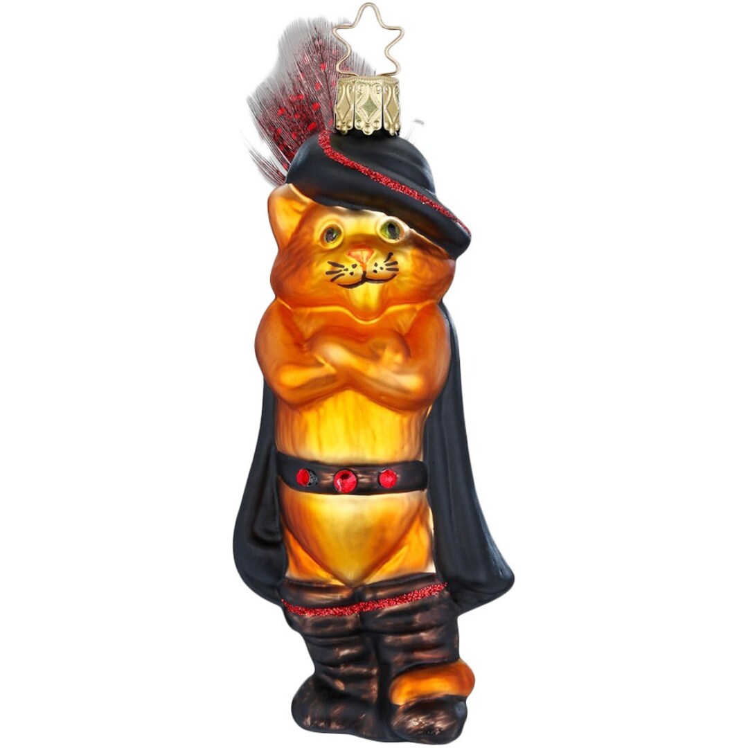 Puss in Boots 12 Cm, Fairy Tale Figure Inge-glas- & Christmas Tree ...