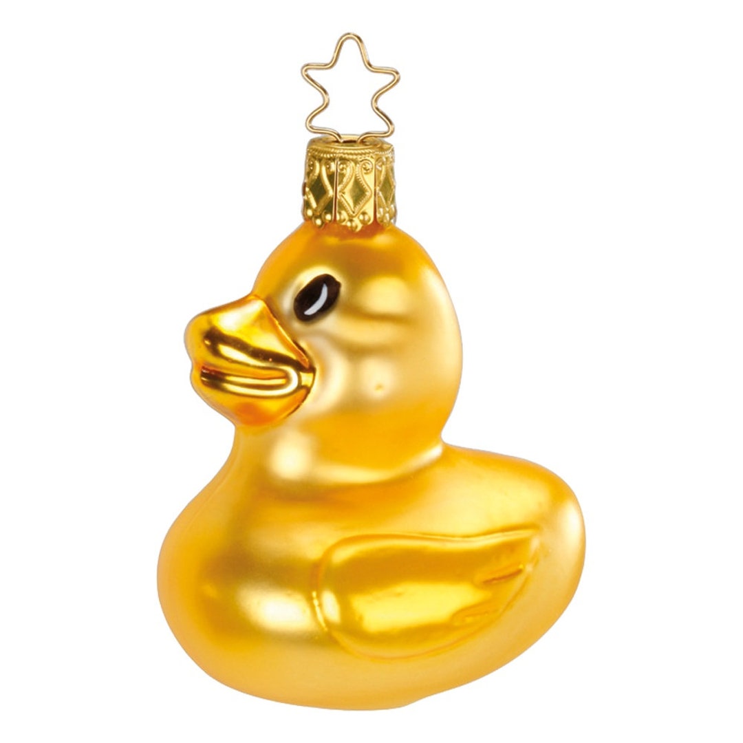 Cute Rubber Duck 7.5 Cm Inge-glas® Manufactory Christmas - Etsy