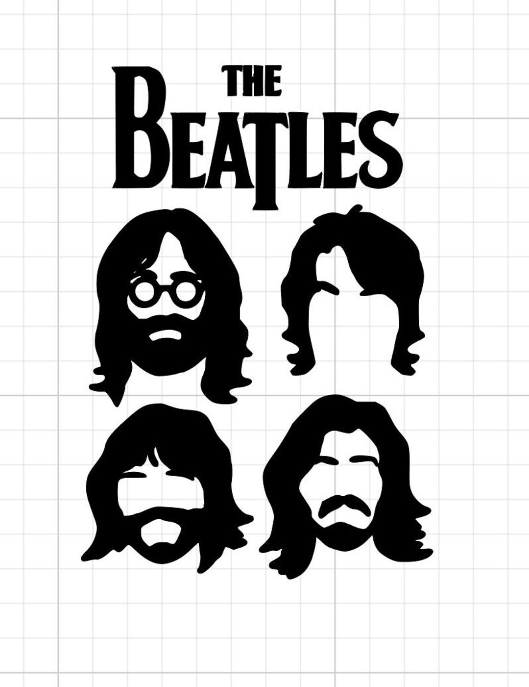 The Beatles Decal - Etsy
