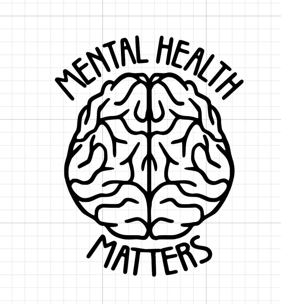 Mental Health Decal - Etsy