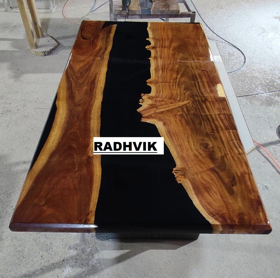 Dark Black Epoxy Table, Blue Epoxy Table, Green Epoxy Resin Table ...