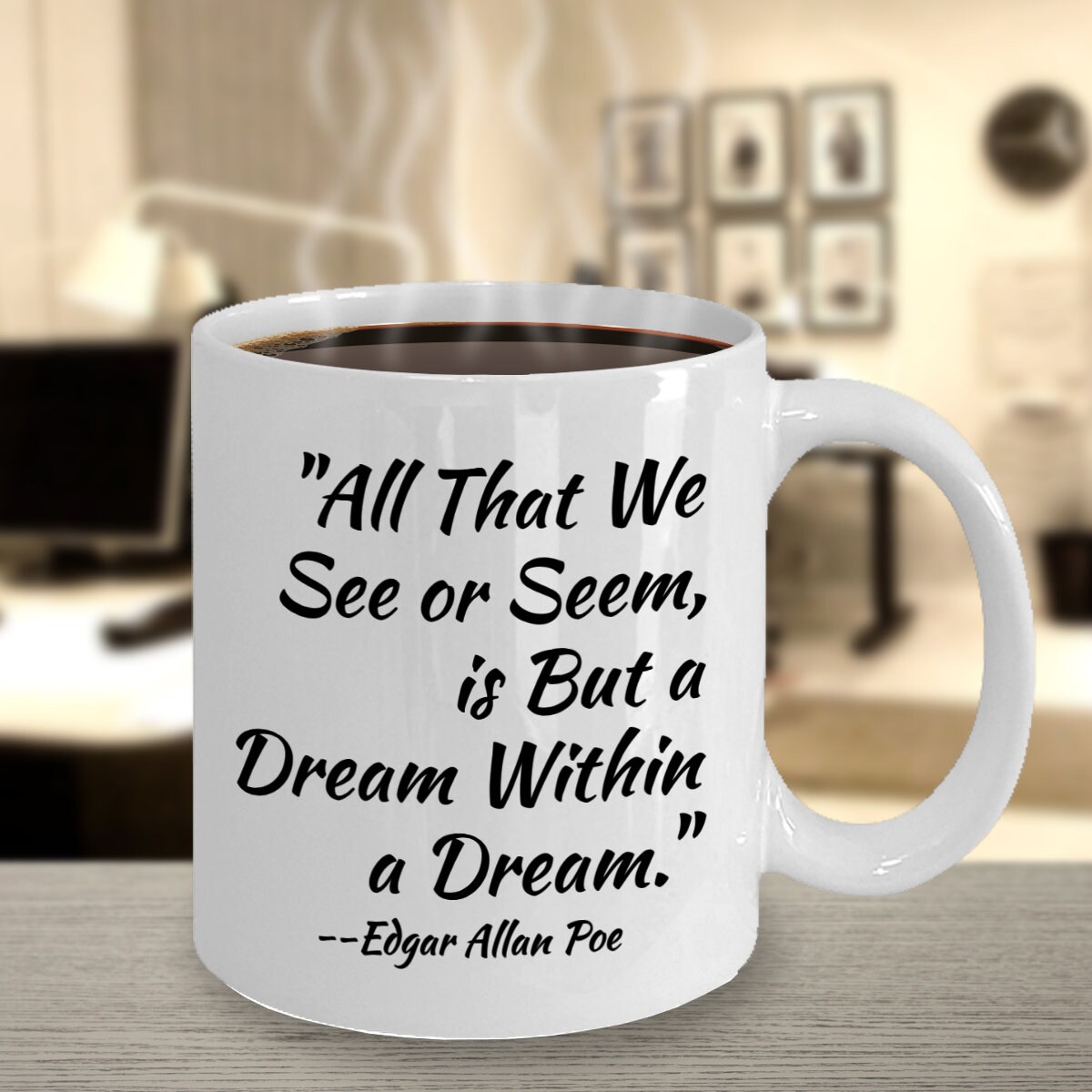 Edgar Allan Poe, Edgar Allan Poe Decor, Edgar Allan Poe Art, Literary ...