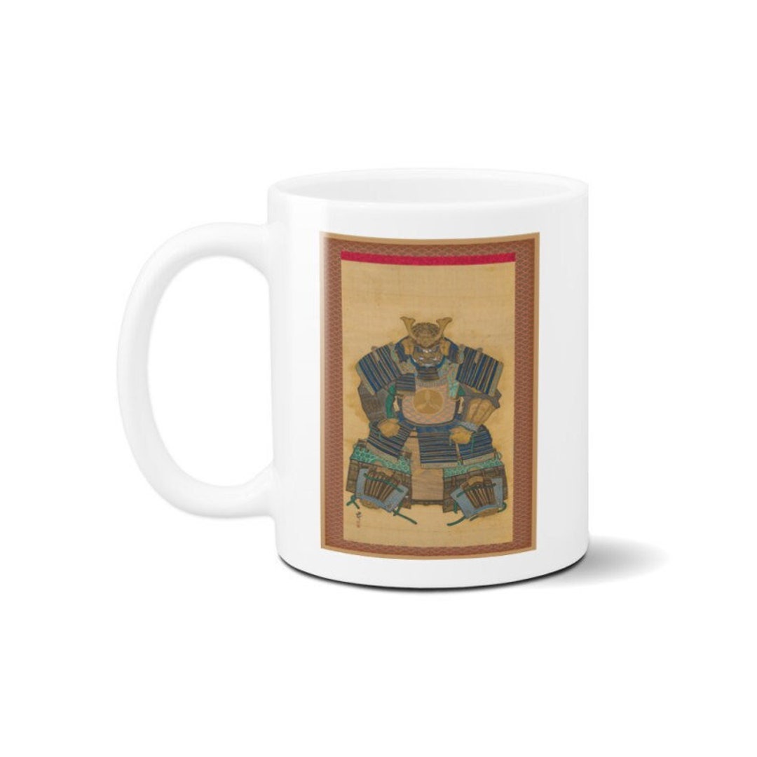 Japanese Samurai Armor Mug: Vintage Graphic Quote Coffee Cup - Etsy