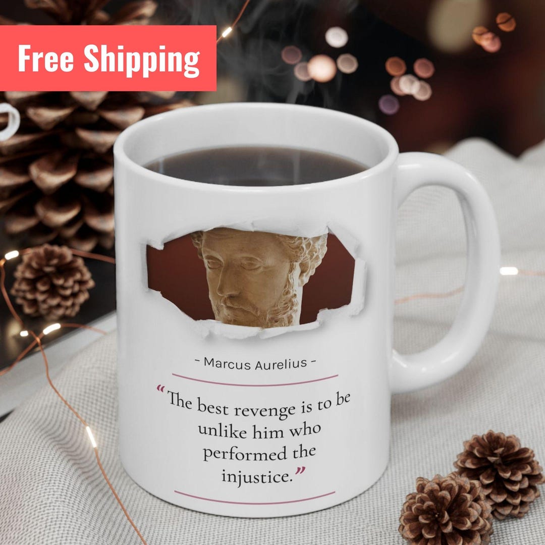 Marcus Aurelius Stoic Mug: Roman Emperor Coffee Cup, Philosophy Gift - Etsy