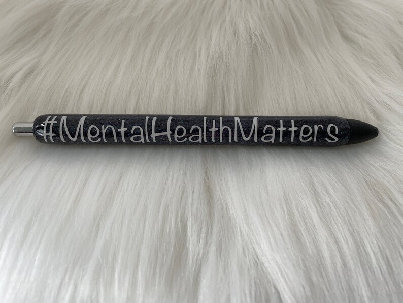 Glitter Refillable Pens. Social Work Mental Health. - Etsy