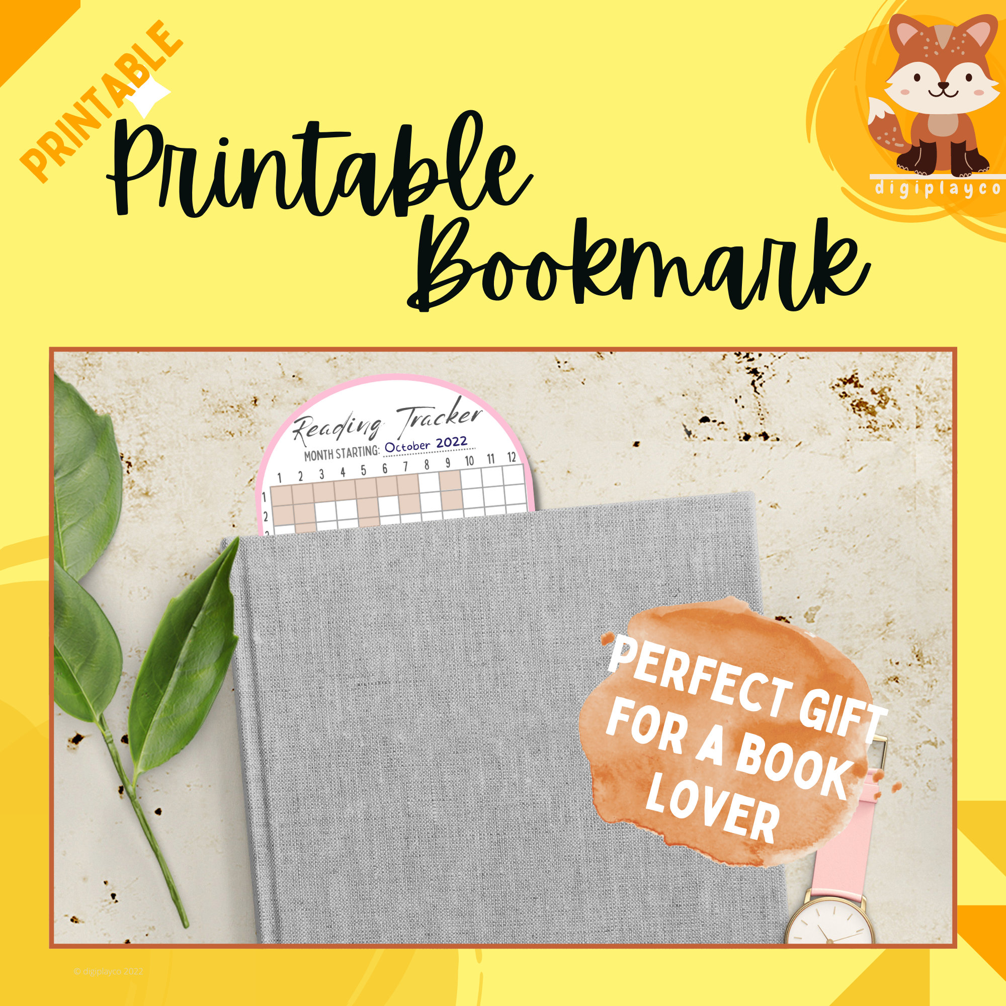 Floral Reading Tracker Printable Bookmark, Gifts for Her, Handmade ...