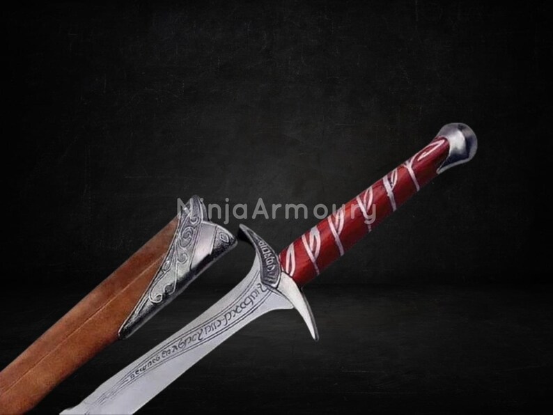 PERSONALIZED Viking Swords Damascus Steel With Scabbard Best Gift for ...