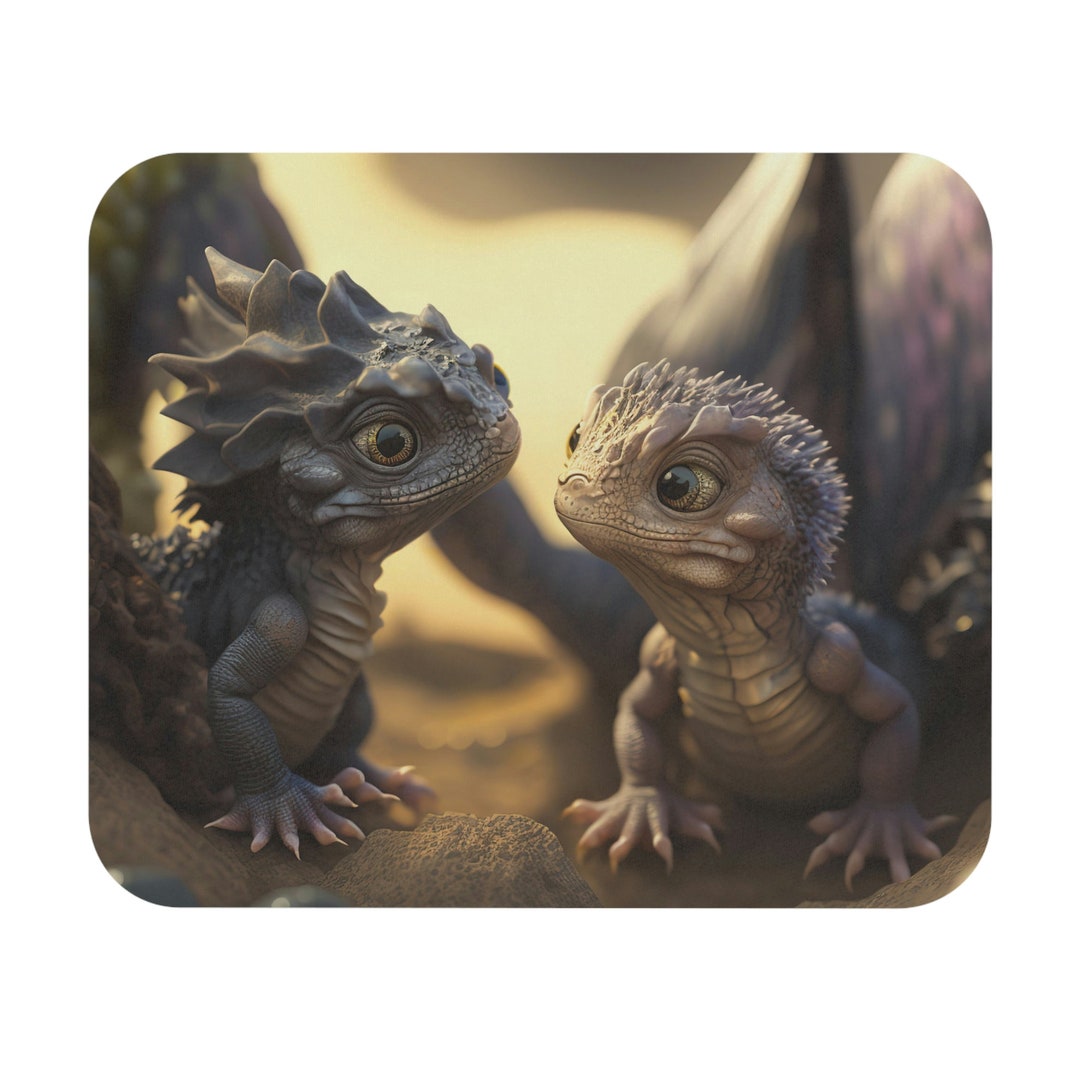 Baby Dinosaur Mouse Pad, 9"x8" Cute Dinosaurs Office Decor, Tech ...