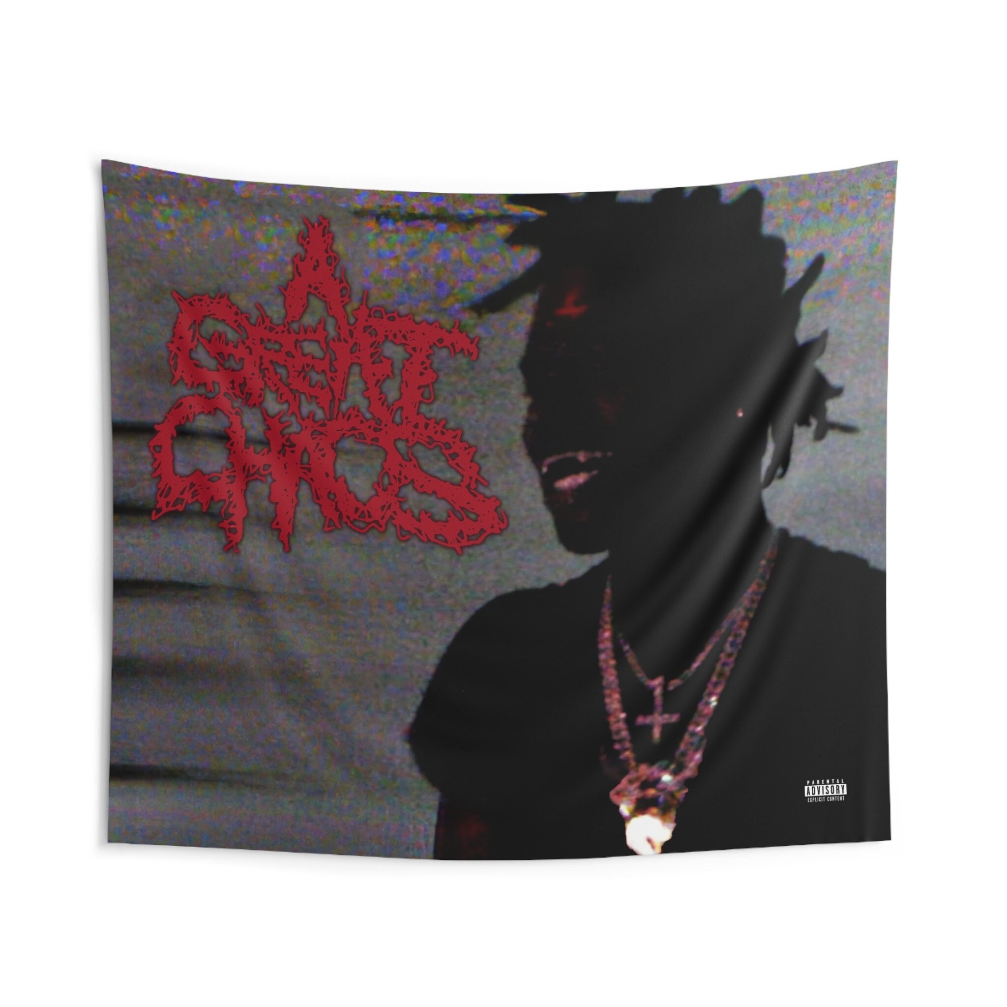 Ken Carson A Great Chaos Album Cover Tapestry Banner Ken Carson Merch ...