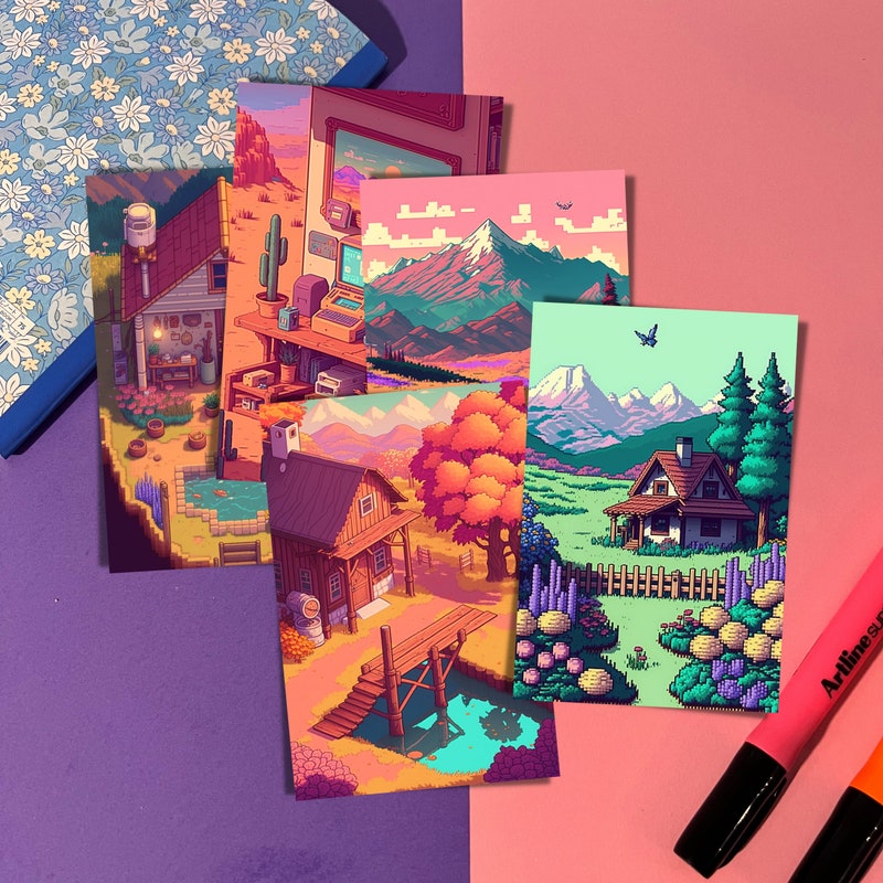 Pixel Art Print - Etsy