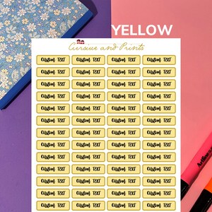 Custom Planner Sticker Personalized Blank Planner Stickers Personalized ...