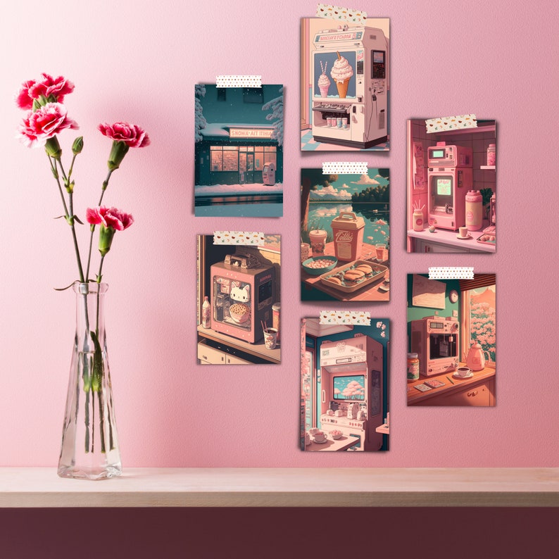 Kawaii Aesthetic Illustration Art Print Mini Poster Lo-fi - Etsy