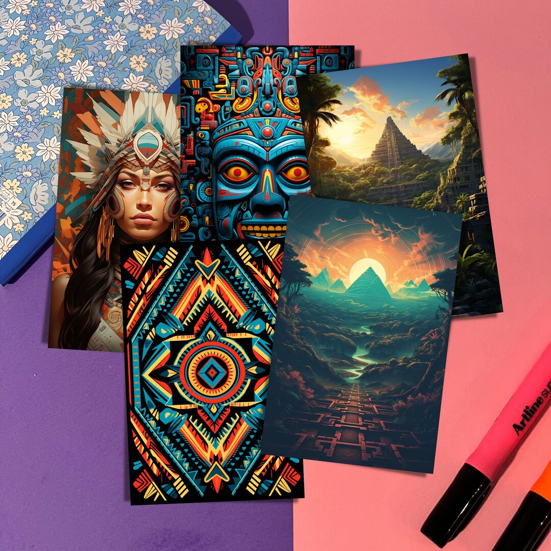 Aztec, Mesoamerican, Indigenous Mexican, Tribal Mini Poster ...