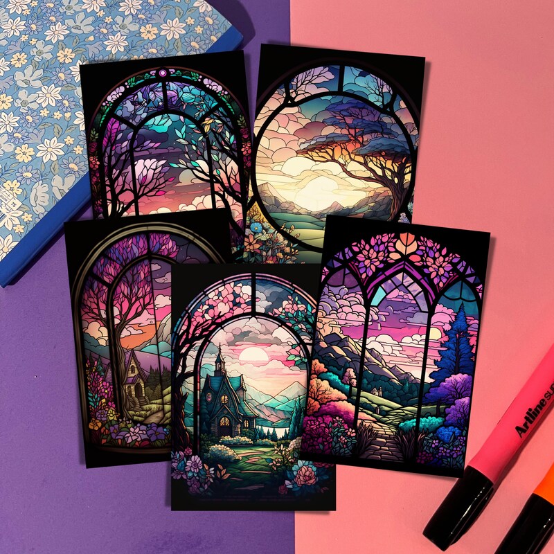 Stained Glass Print - Etsy