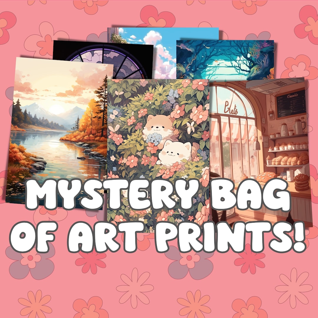 Impression d'art surprise kawaii, boîte mystère | Poster mignon Kawaii ...