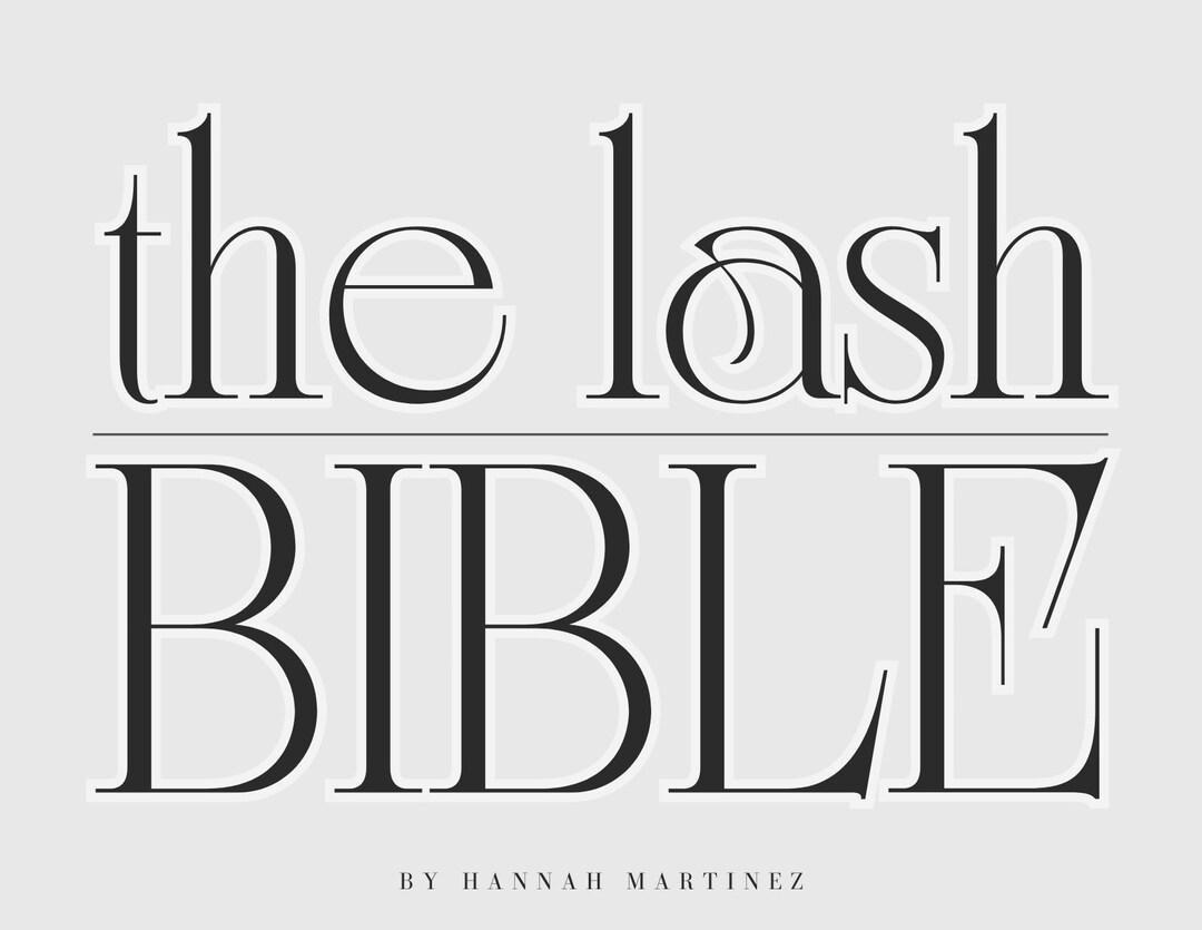 The Lash Bible - Etsy