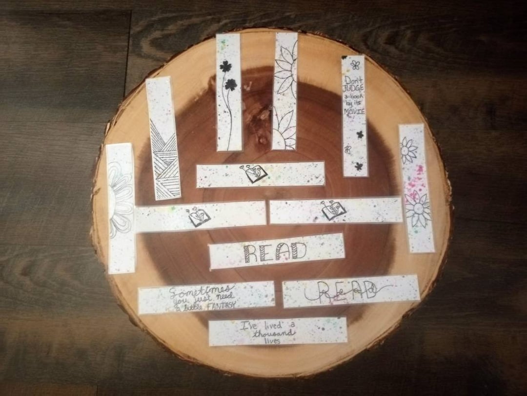 Bookmarks- Paint Splatter Bookmarks- Book Quote Bookmark- Teacher ...