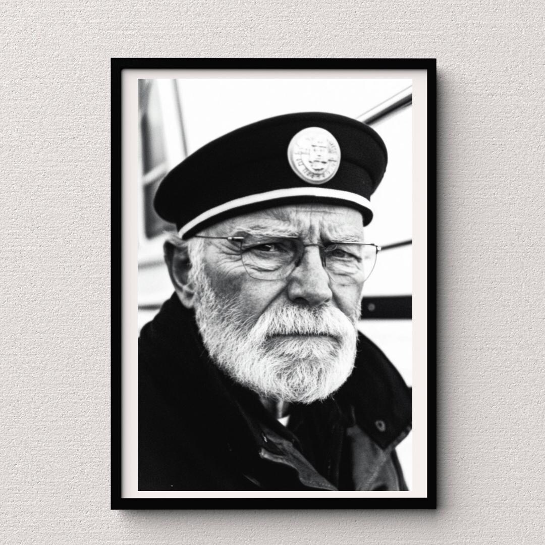 Vintage Maritime Captain Poster Nautical Wall Art Office Study Decor ...
