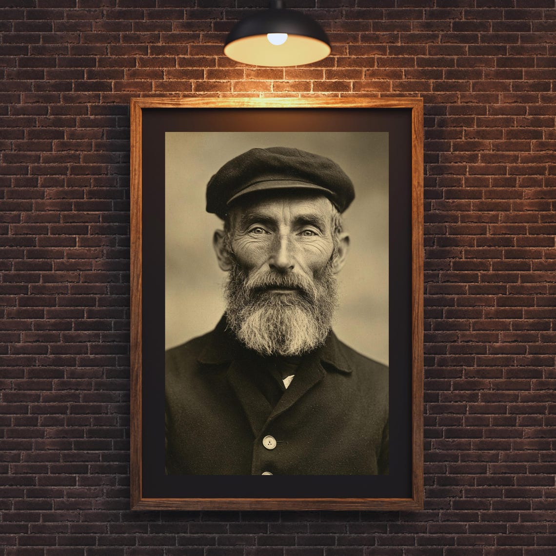 Vintage Sailor Portrait Print Nautical Wall Art Maritime Decor Father's ...