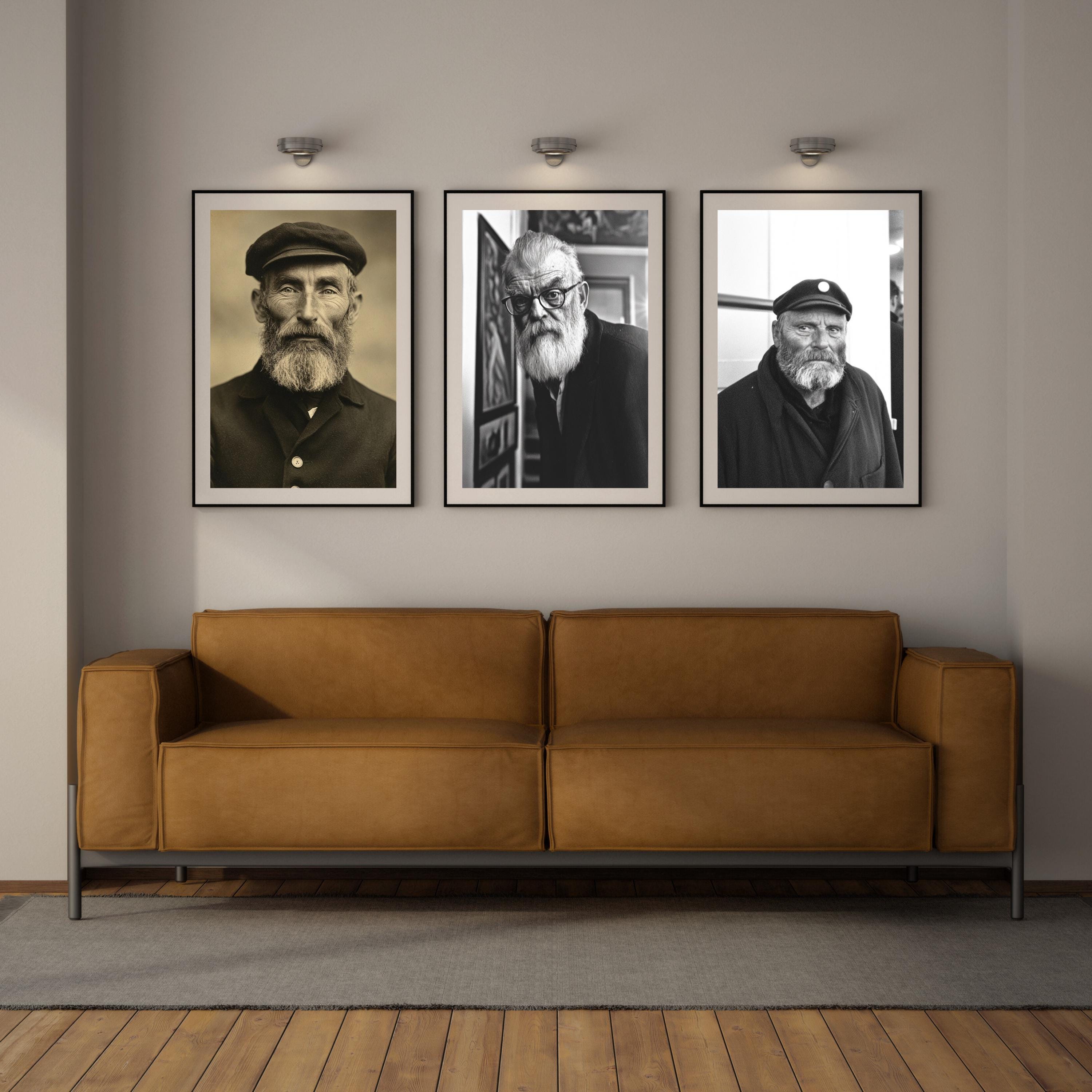 Vintage Sailor Portrait Print Nautical Wall Art Maritime Decor Father's ...