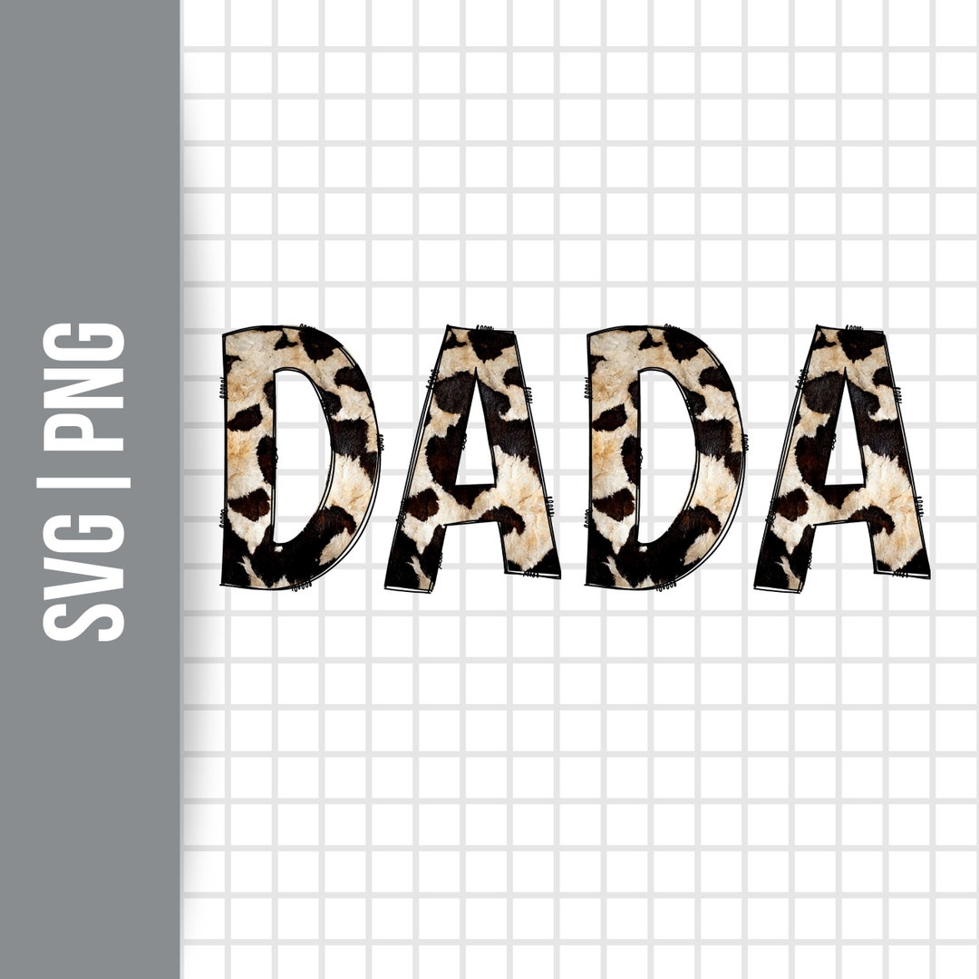 Dada Cow Print PNG, Dada Cow Print SVG, Dada Cow Print Sublimation, Cow ...
