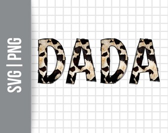 Cow Printed Dada Svg - Etsy