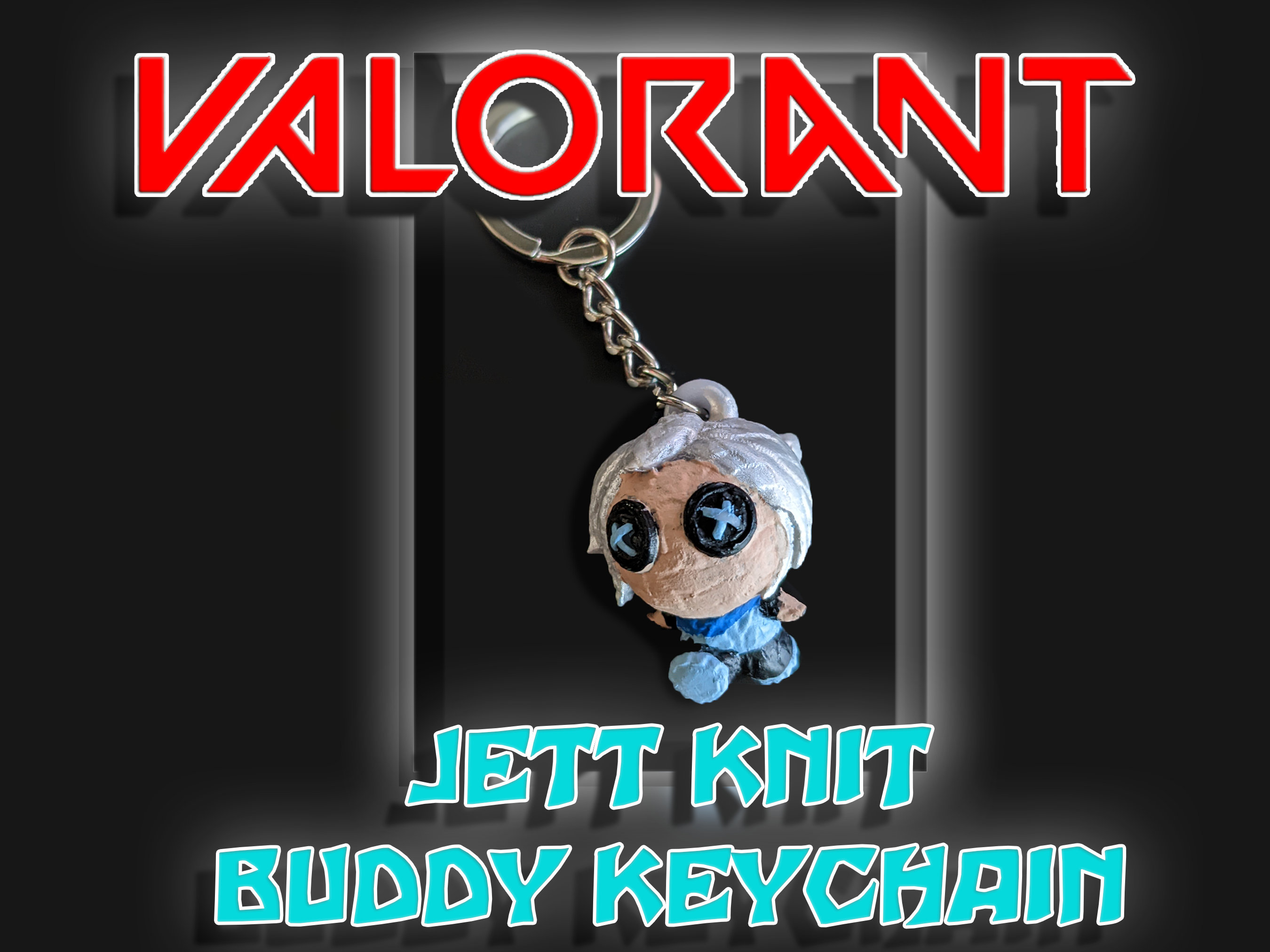 VALORANT Jett Knit Buddy Keychain | 3D Print - Etsy