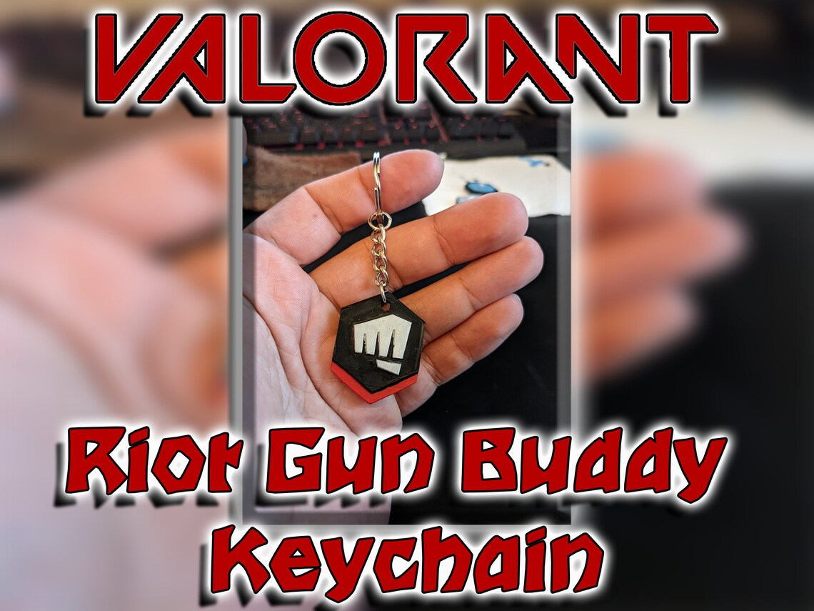 VALORANT Riot Fist Bump Buddy Keychain | 3D Print - Etsy
