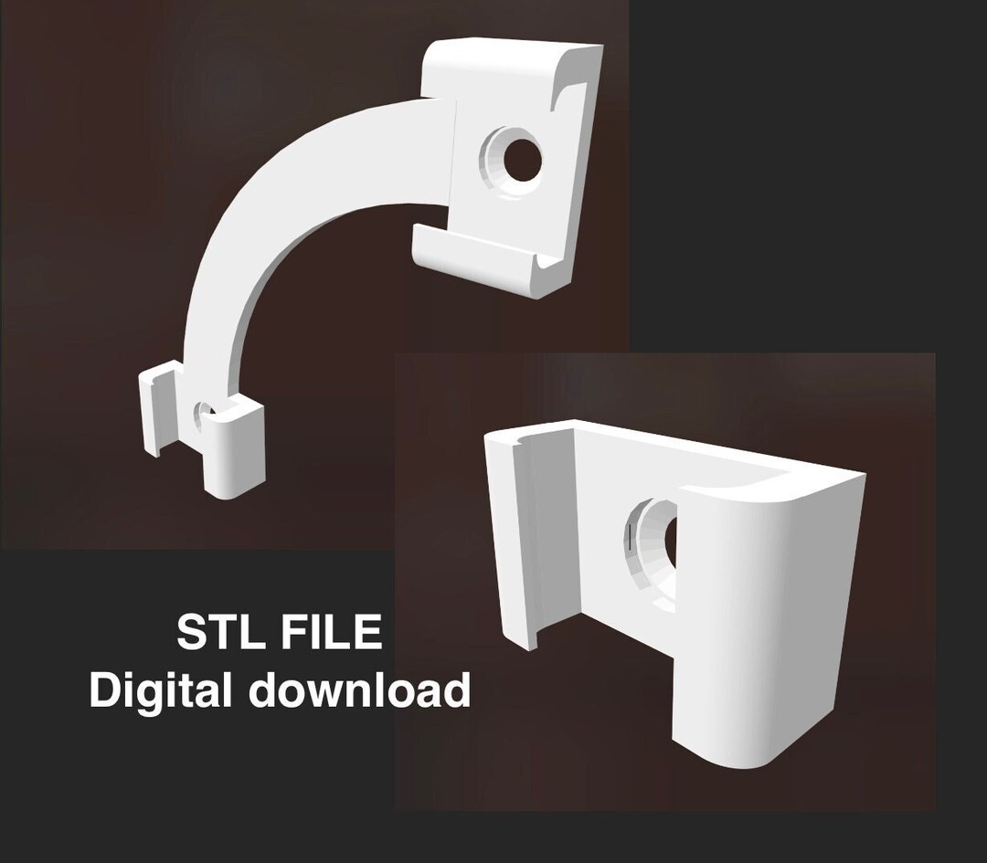 3D Print File .stl Mounting Clips / Holder for Philips Hue LED ...