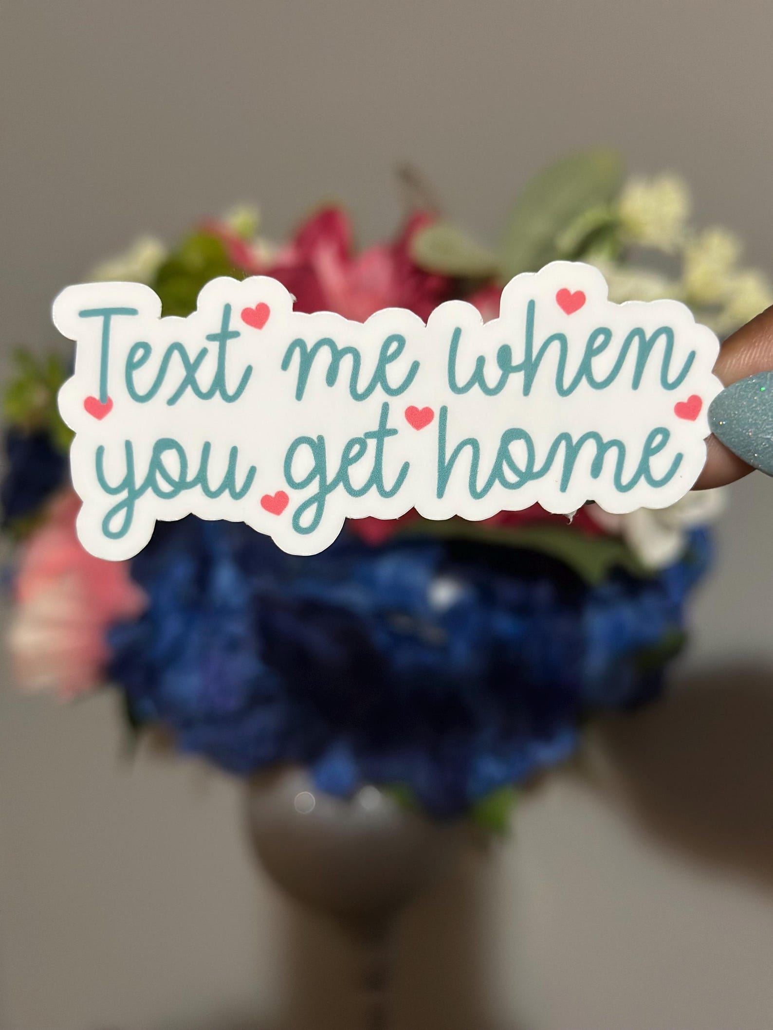 Text Me When You Get Home Sticker, Funny Stickers, Motivation Laptop ...