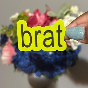 Brat Sticker, Funny Stickers, Motivation Laptop Decals, Tumbler ...