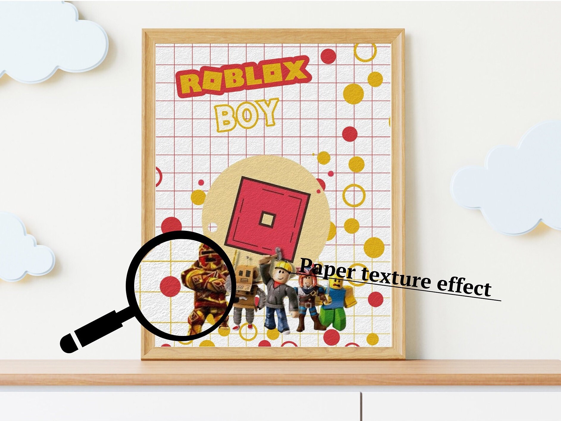 Roblox Print, Roblox Poster, Roblox Boy, Cool Poster for Boys, Roblox ...