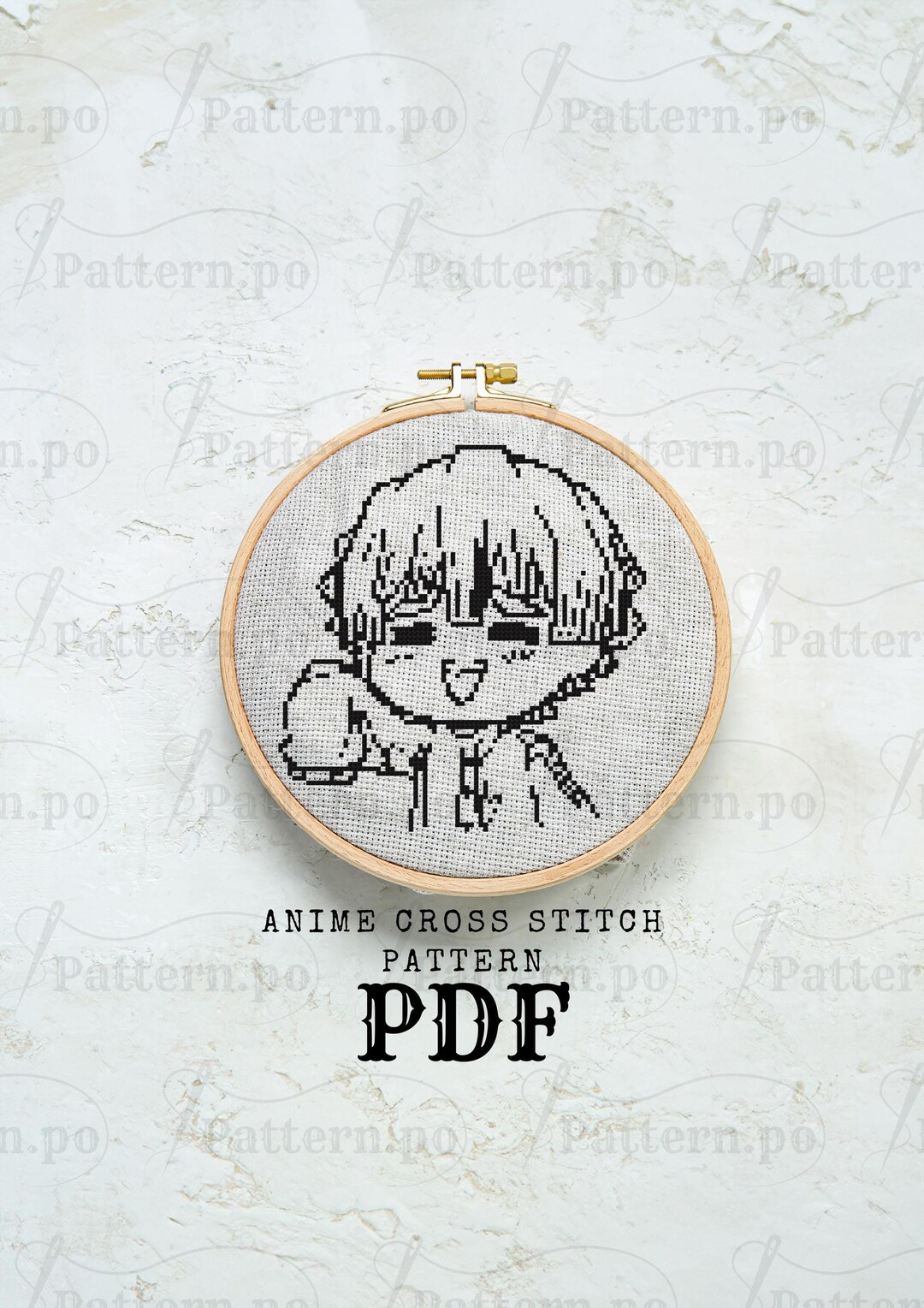 Anime Cross Stitch Pattern PDF Funny Anime Pattern - Etsy