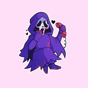 Pegatinas de Ghostface y Pyramid Head - Etsy México