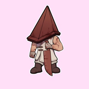 Pegatinas de Ghostface y Pyramid Head - Etsy México