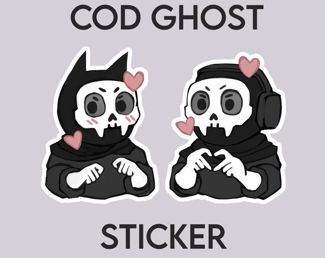 COD Ghost Stickers - Etsy