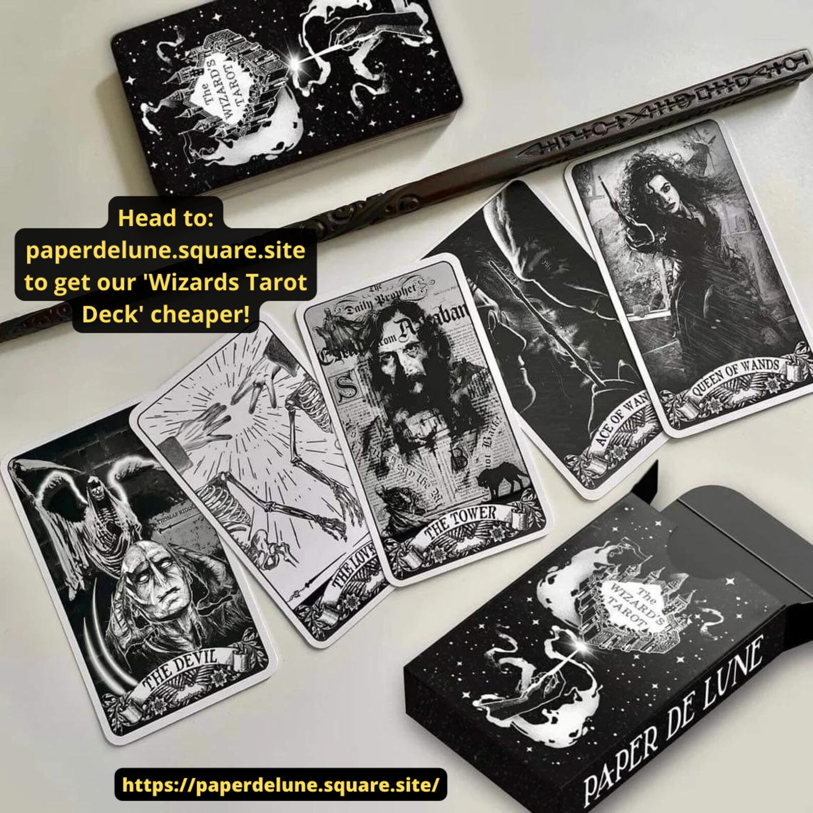The Wizards Tarot Card Deck - Etsy