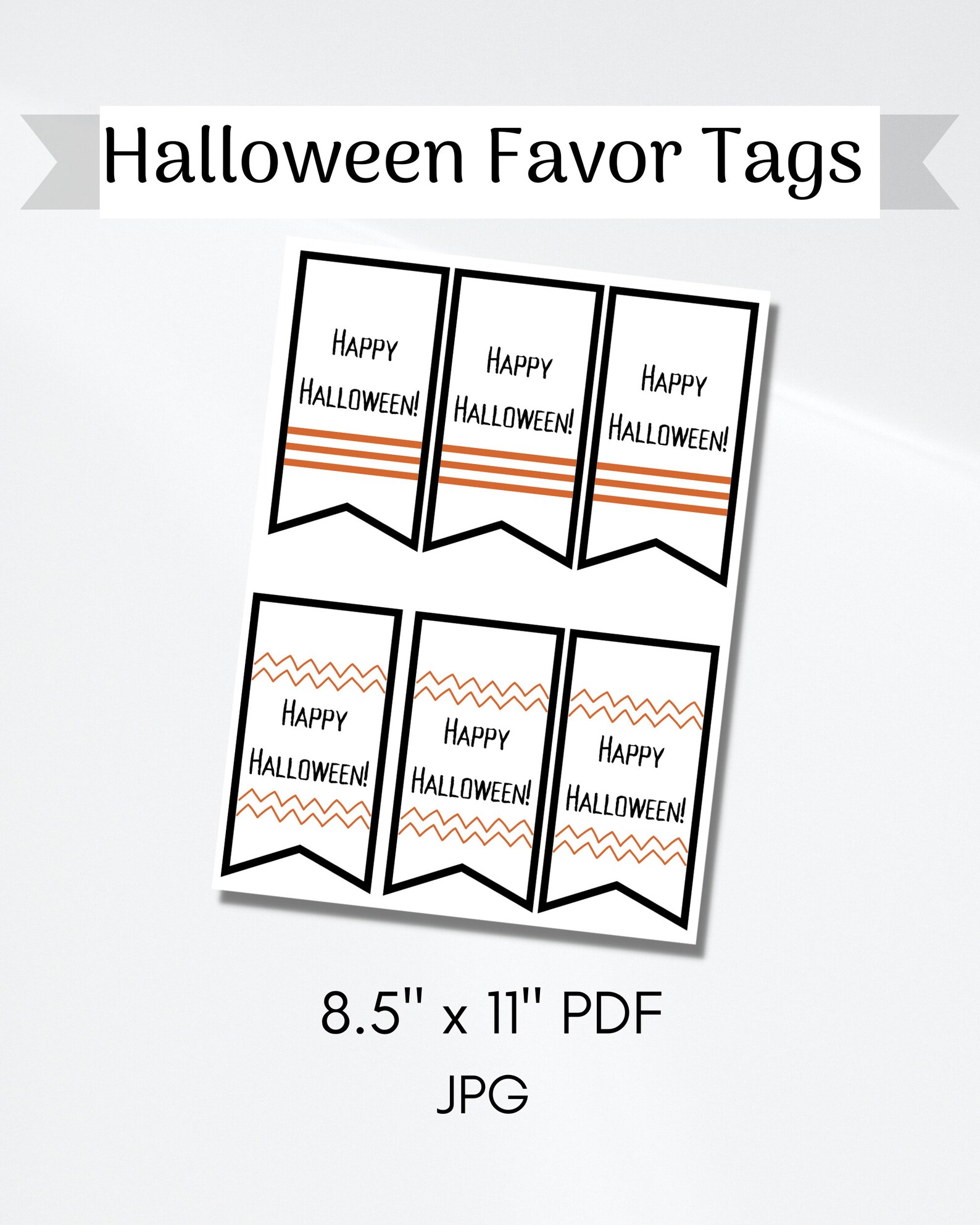 Halloween Bag Tag Printable Bundle, Favor Tags, Candy Bag Tags - Etsy