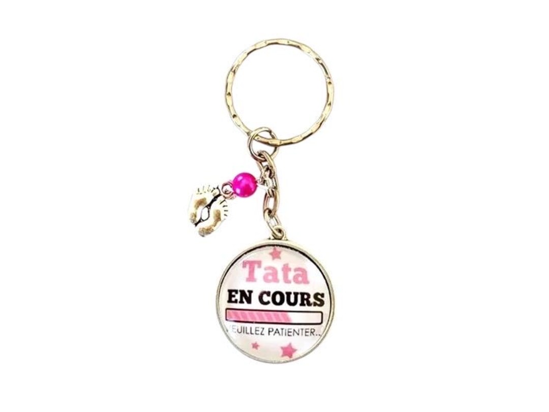 Tata Key Ring in Progress .... Please Wait; Birth Announcement - Etsy
