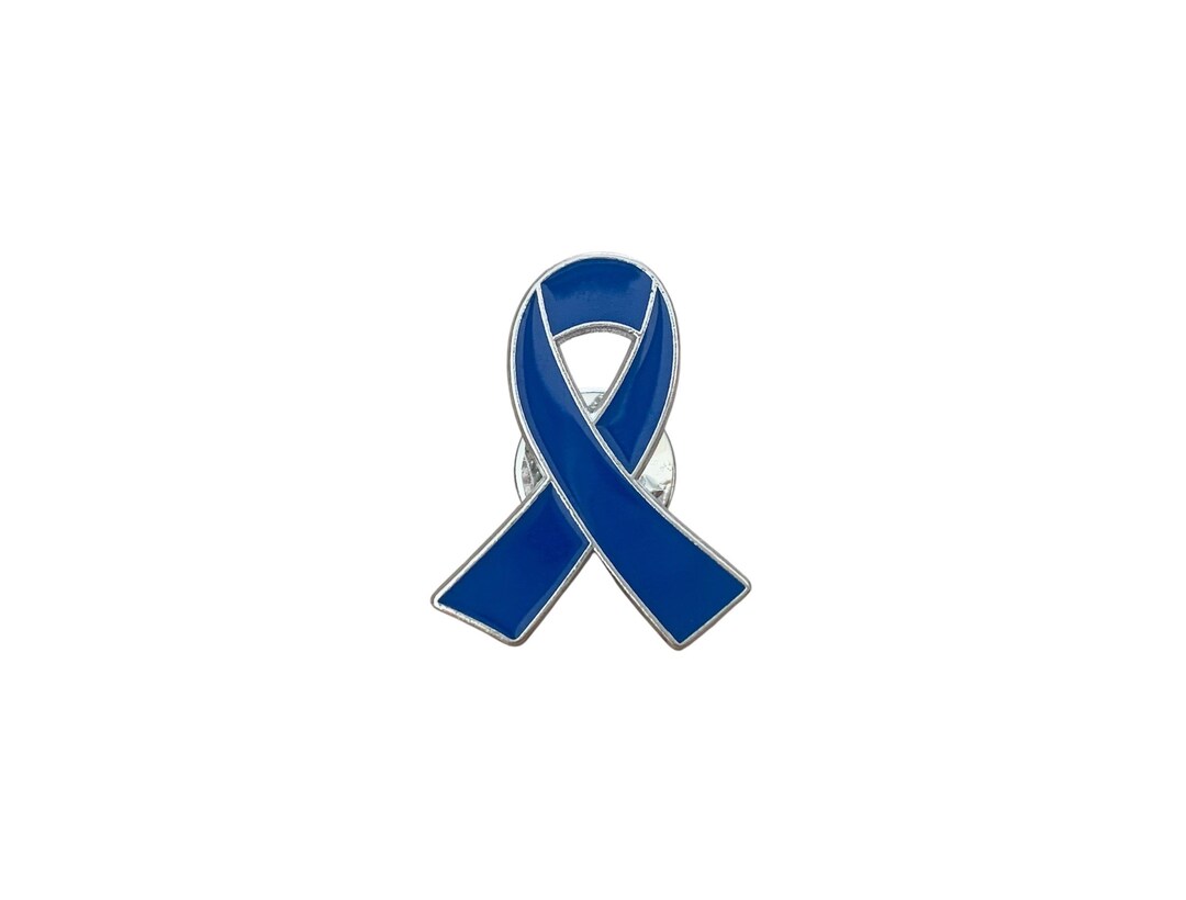 Blue Ribbon Pin – Male Cancer Awareness & Movember - Etsy